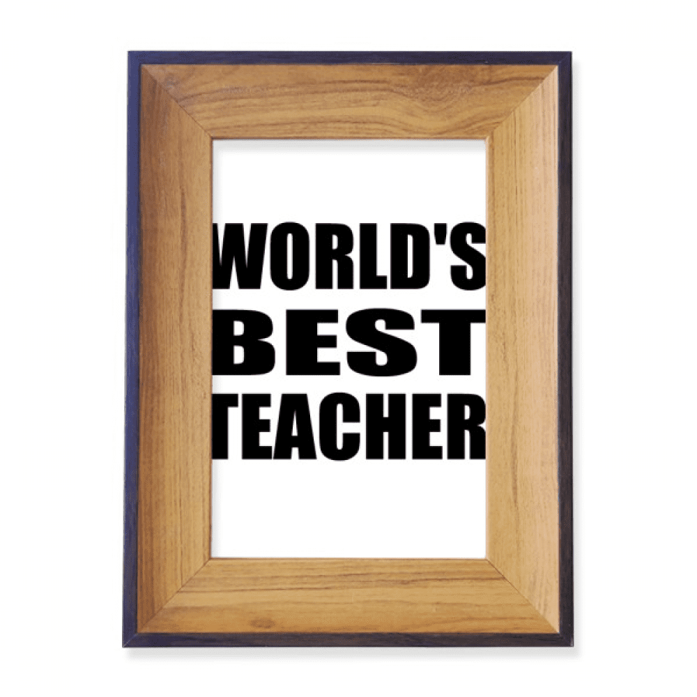 World's Best Teacher Student Quote Photo Frame Exhibition Display Art ...