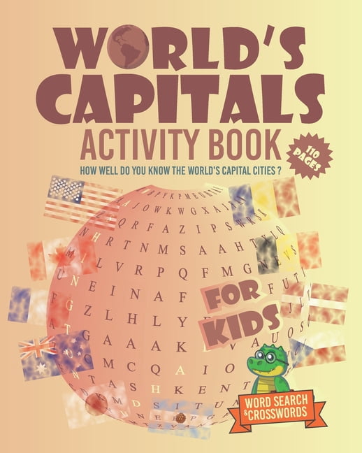 World's Capitals Activity Book For Kids: How well do you know the world ...