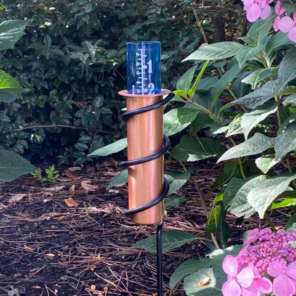 World's Coolest Rain Gauge, Stake, Genuine Copper, Measure, Monitor ...