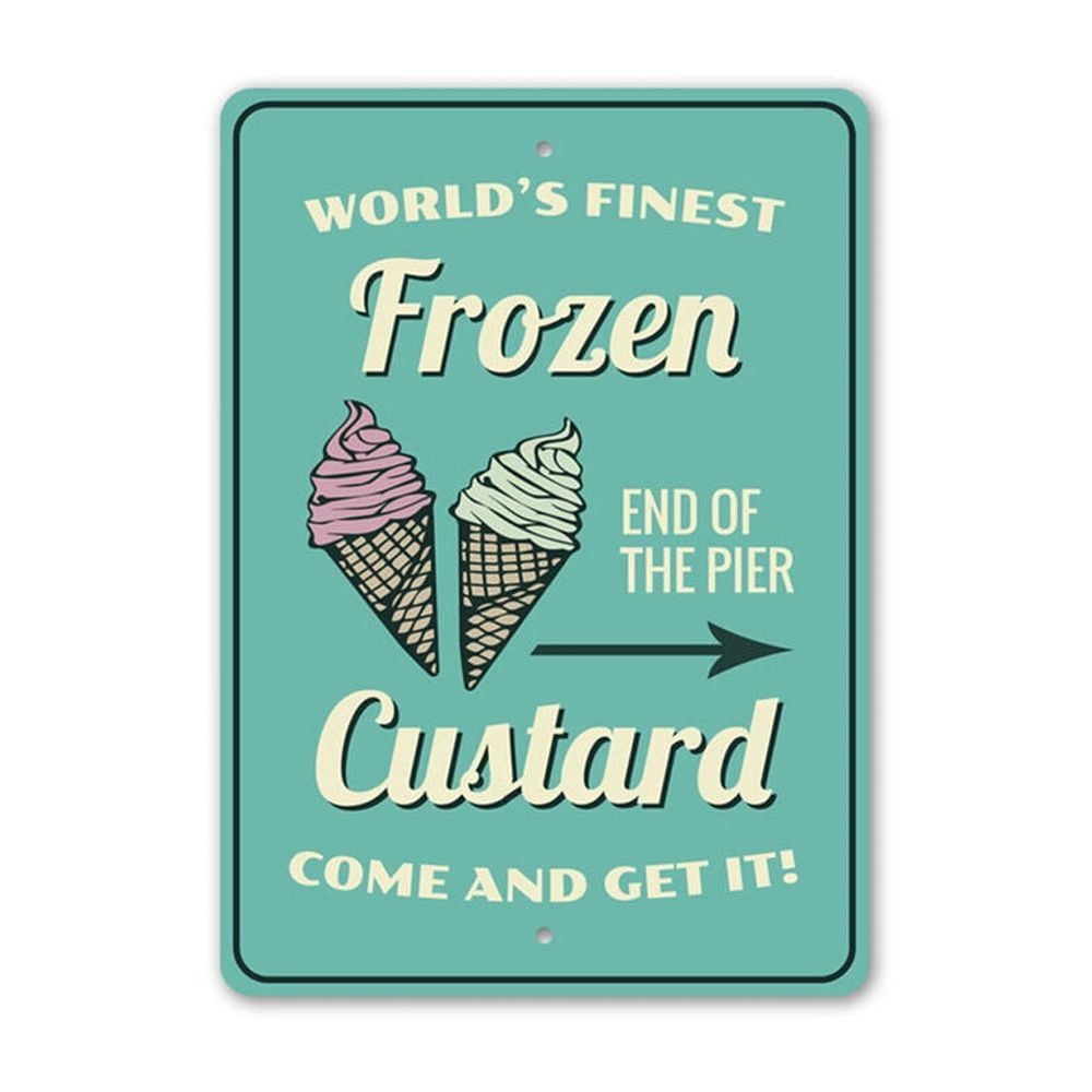 World's Finest Frozen Custard Frozen Custard Store Sign Store Metal ...