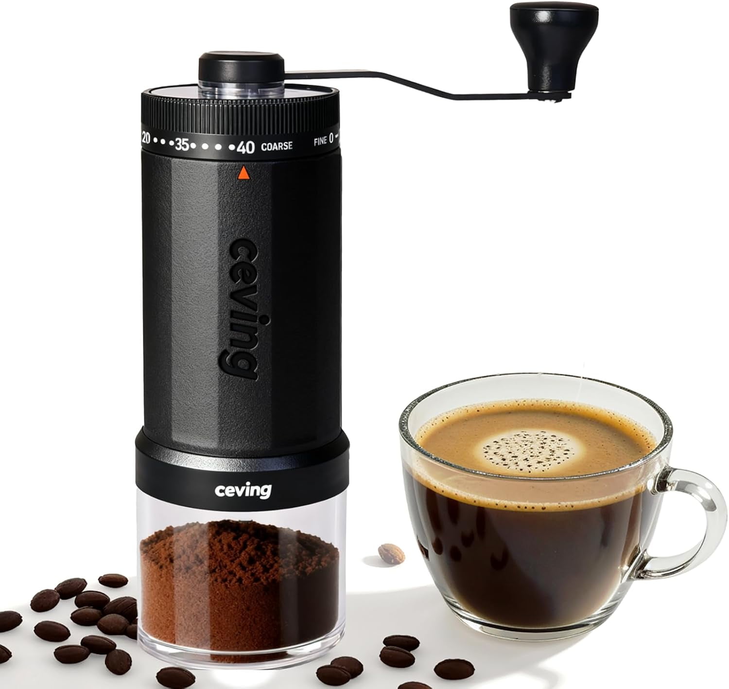 World's First 60g Large Capacity Manual Coffee Grinder, Portable Hand ...