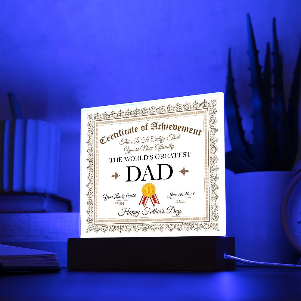 World's Greatest Dad Acrylic Plaque - Walmart.com