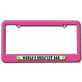 World's Greatest Dad License Plate Tag Frame, Pink Color - Walmart.com