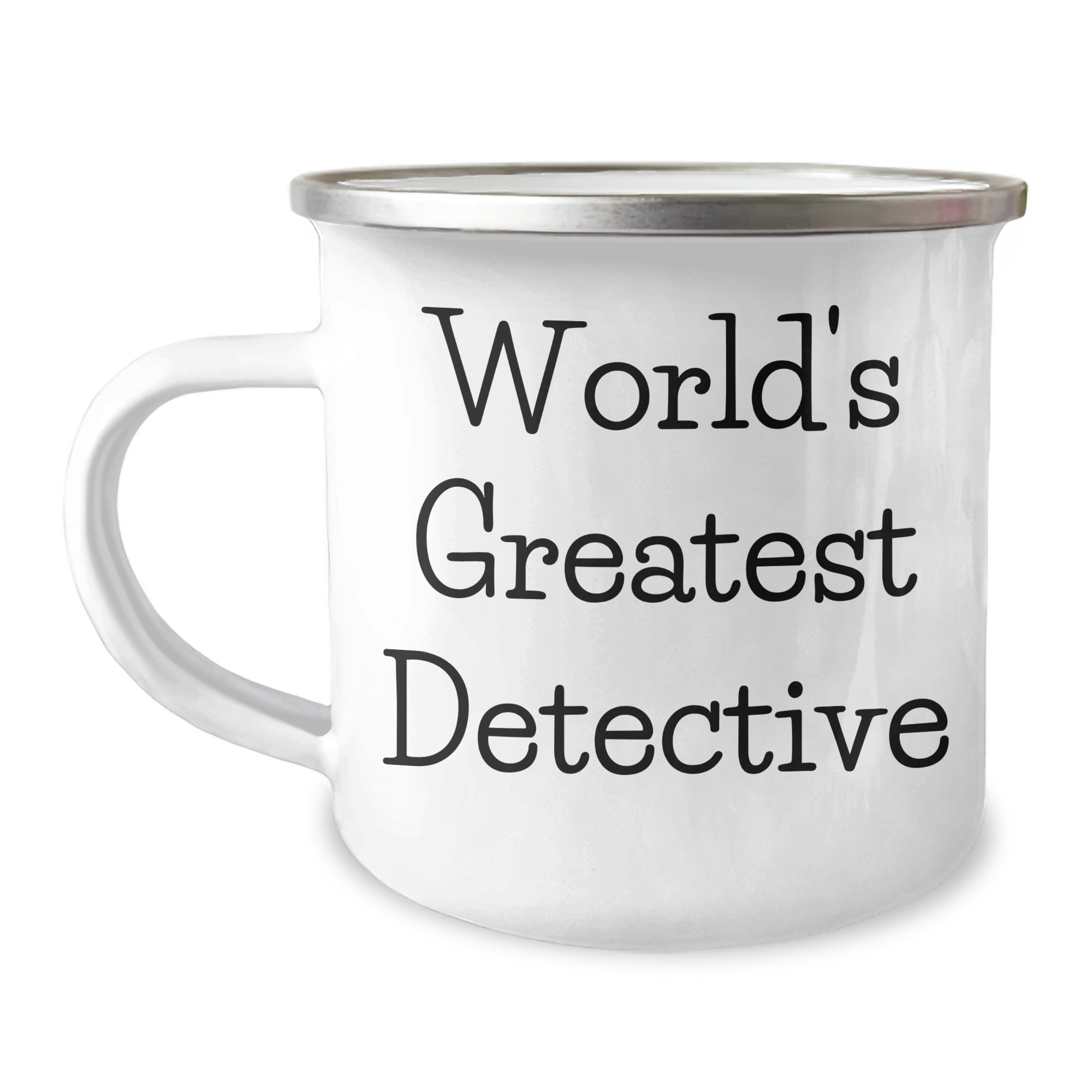 World's Greatest Detective Camping Mug, Funny Quote from Detective ...