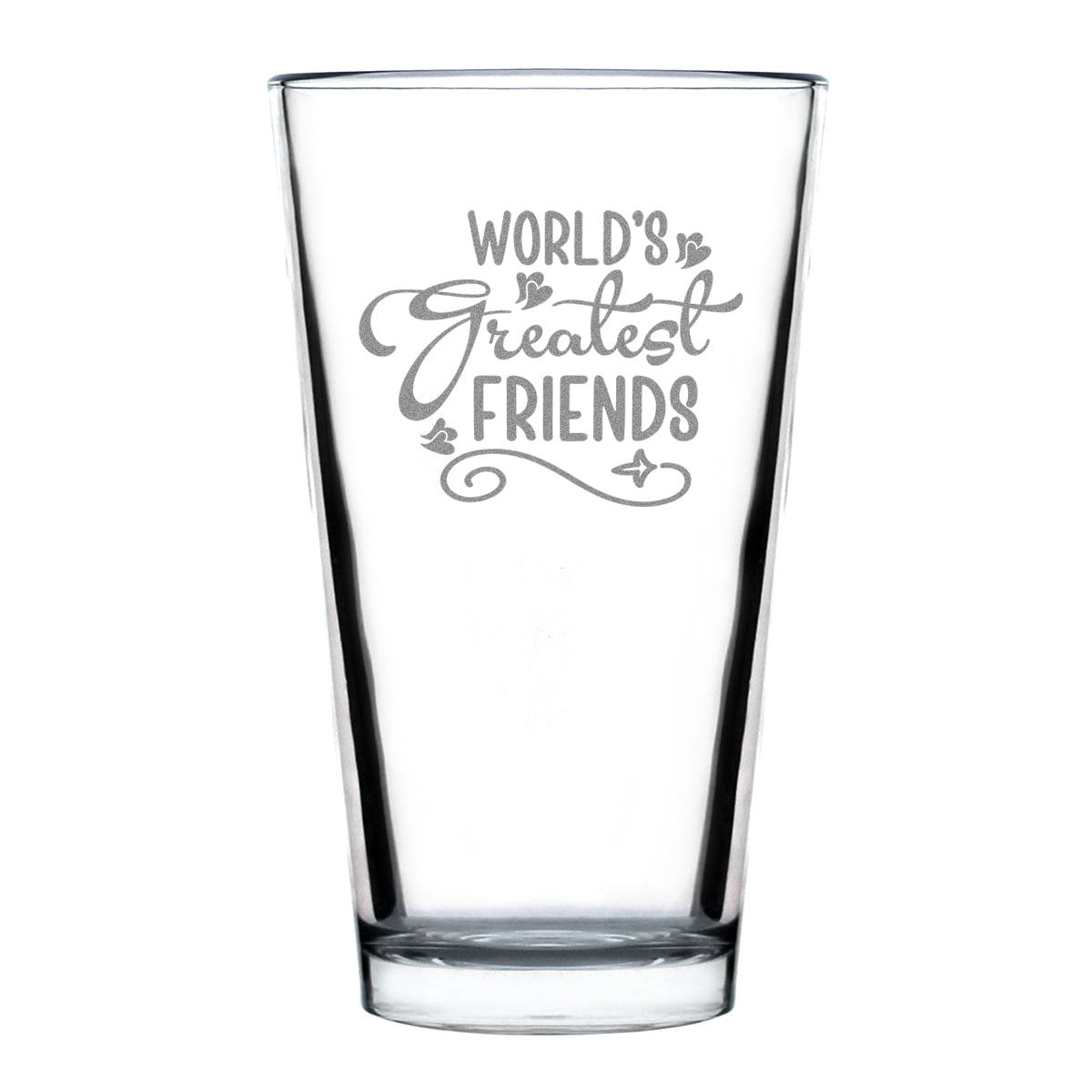 World's Greatest Friends Pint Glass Hand Engraved Etched for Best ...