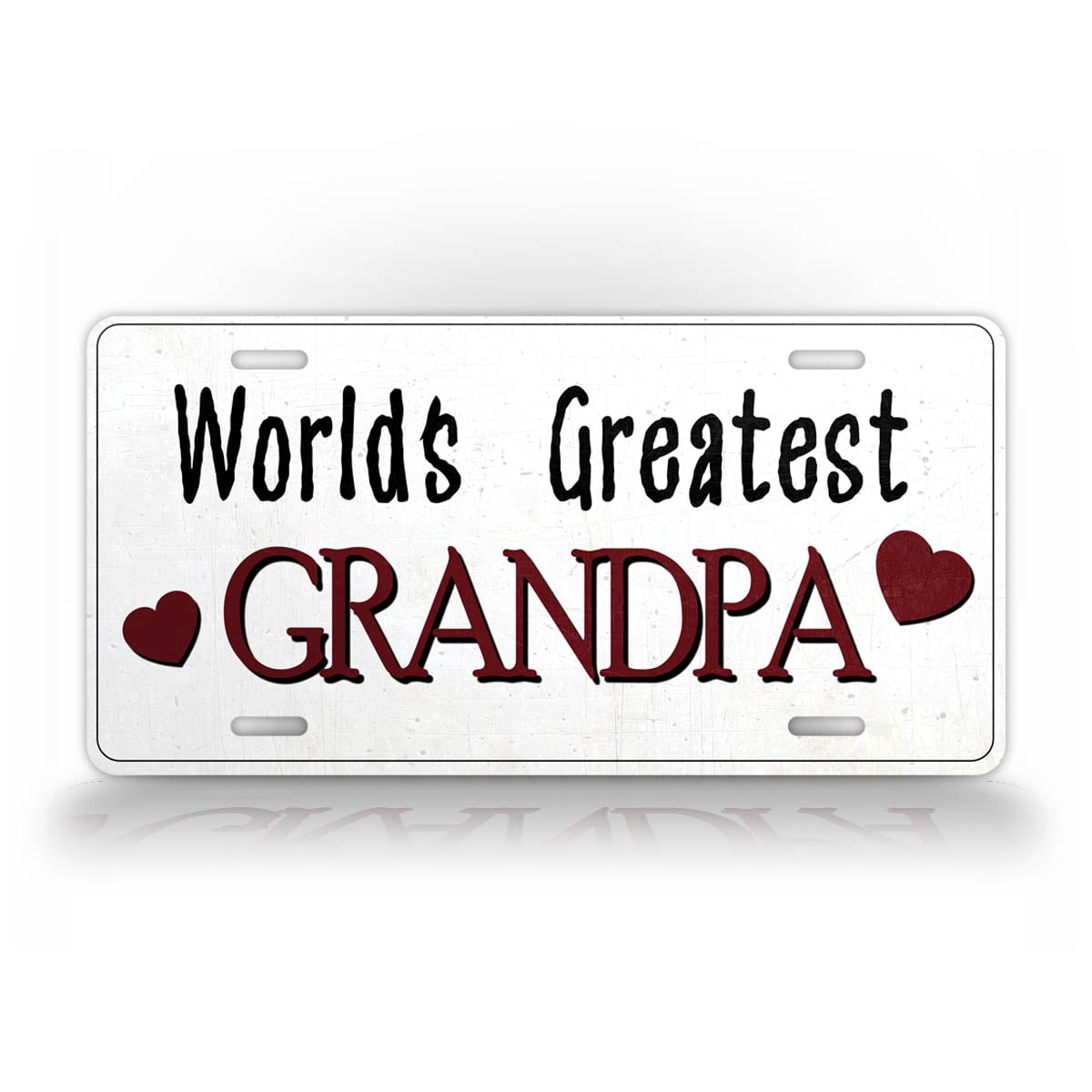 World's Greatest Grandpa License Plate Cute Grandfather Auto Tag ...