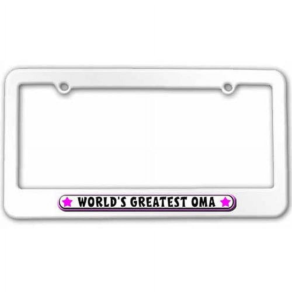 World's Greatest Oma, German Grandmother Grandma License Plate Tag ...