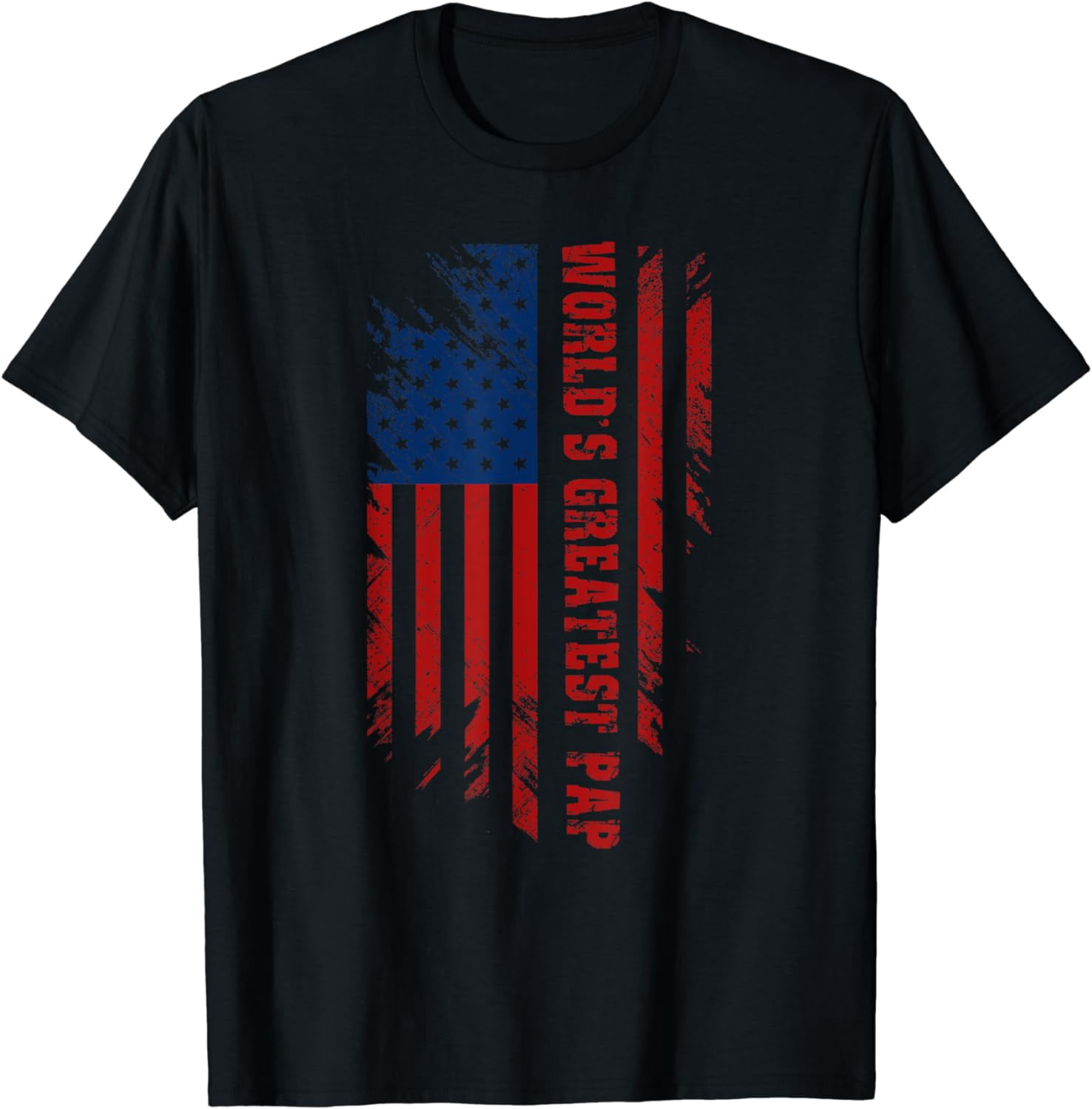 World's Greatest Pap American Flag Men Father's Day Gift T-Shirt ...