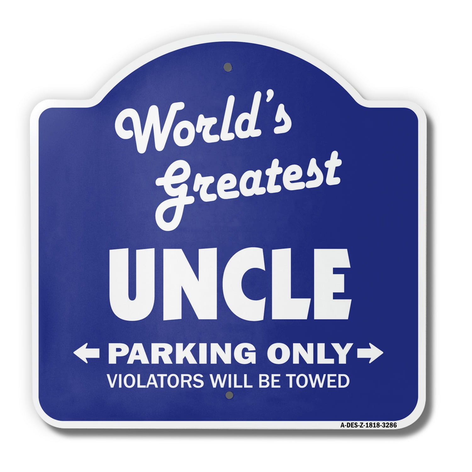 World's Greatest Uncle 18" X 18" Heavy-Gauge Aluminum Architectural ...