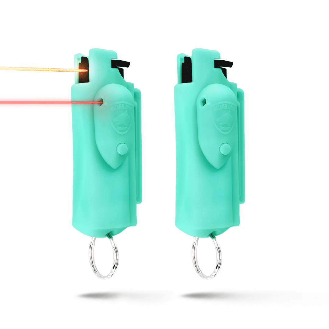 Guard Dog Security Pepper Spray 2 Pack, Laser Sight, Keychain, 0.5 oz ...