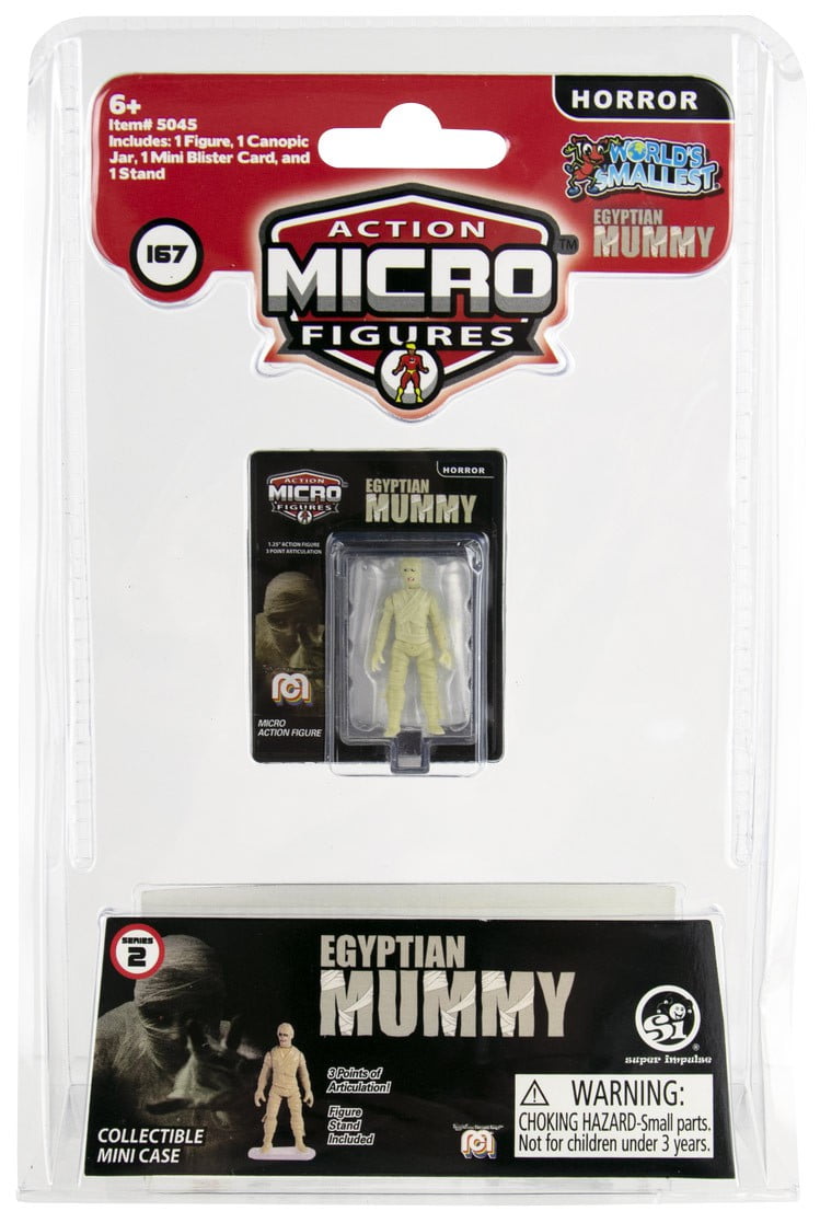 World's Smallest Action Micro Figures Egyptian Mummy Micro Figure ...