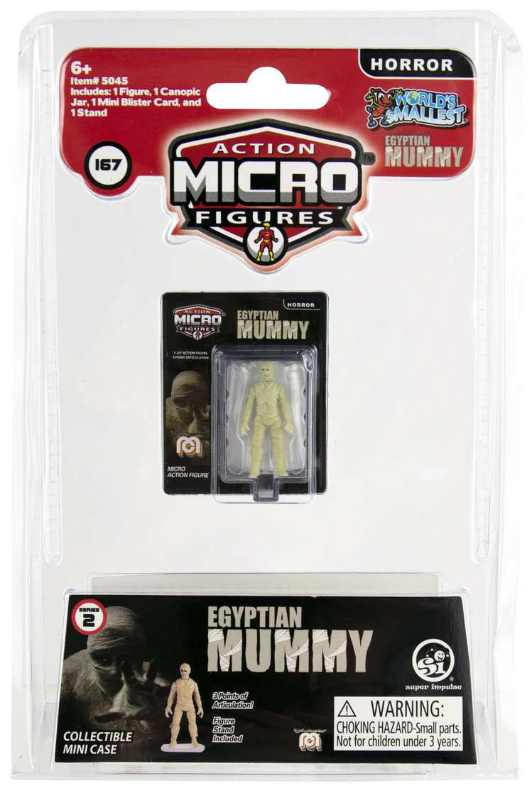 World's Smallest Action Micro Figures Egyptian Mummy Micro Figure - Walmart.com
