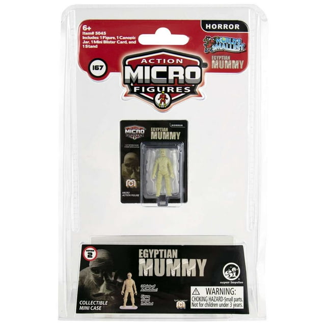 World's Smallest Action Micro Figures Egyptian Mummy Micro Figure ...