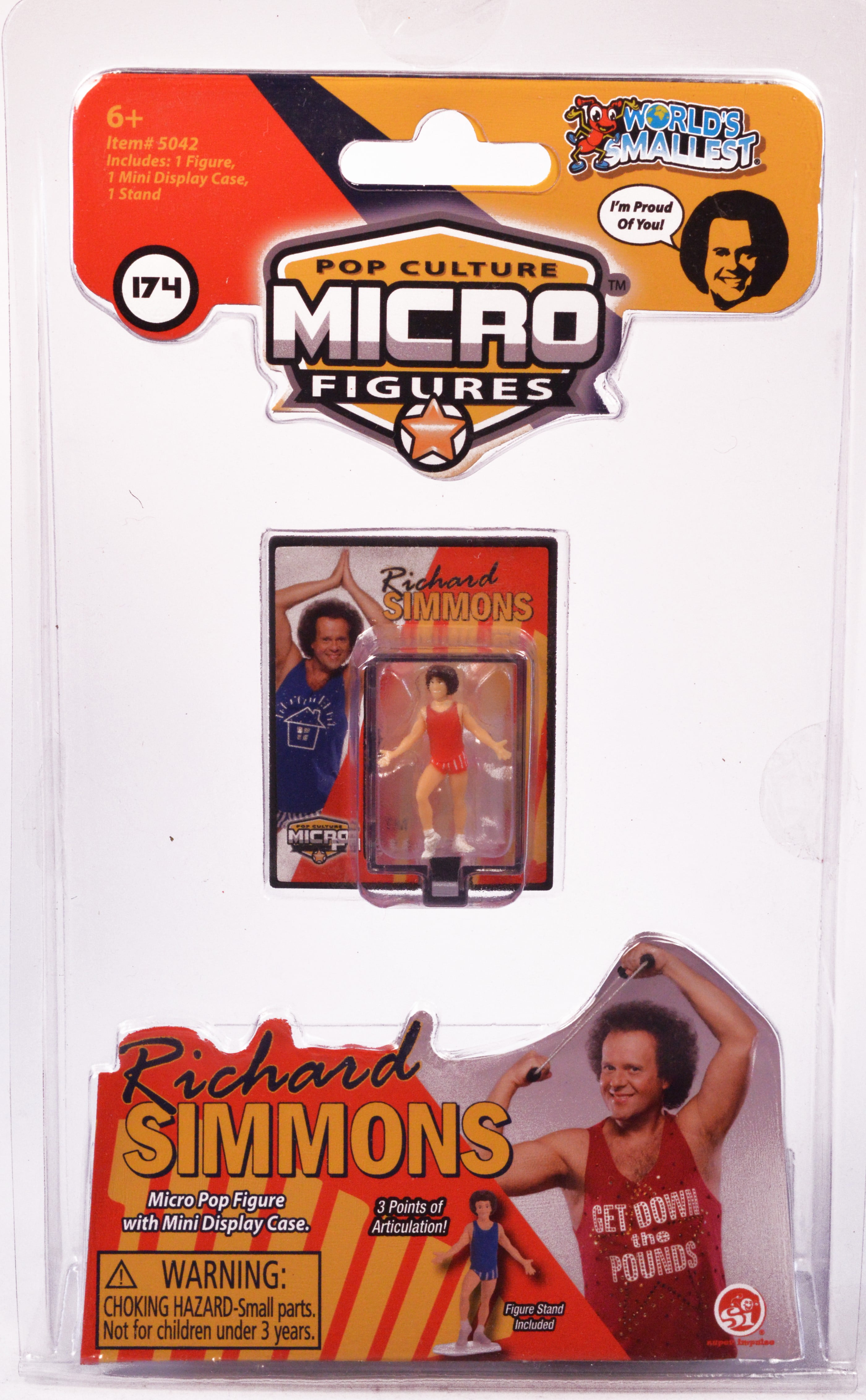 World's Smallest Action Micro Figures Richard Simmons Micro Figure (Red ...