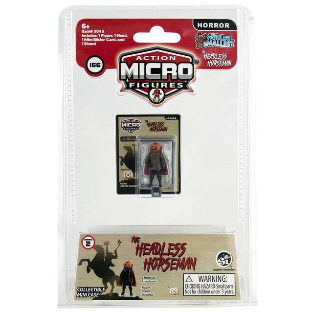 World's Smallest Action Micro Figures The Headless Horesman Micro ...