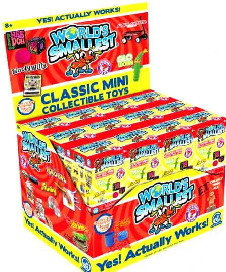 World's Smallest Classic Mini Toys Series 7 Mystery Box (24 Packs ... World's Smallest Classic Mini Toys Series 7 Mystery Box (24 Packs ...