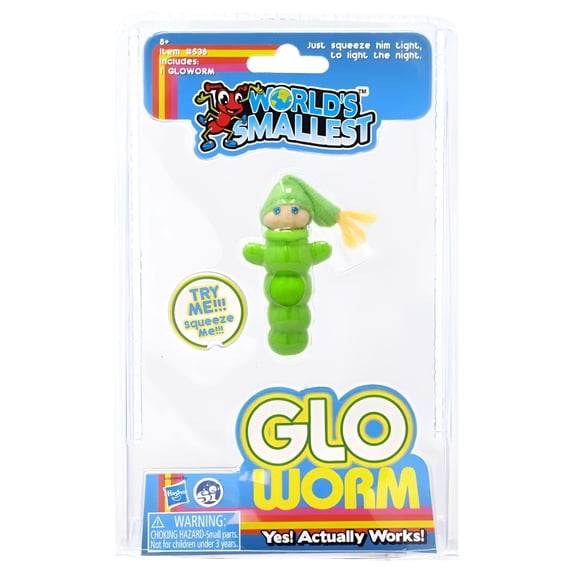 World's Smallest, Glo Worm, Light-up plush toy - Walmart.com