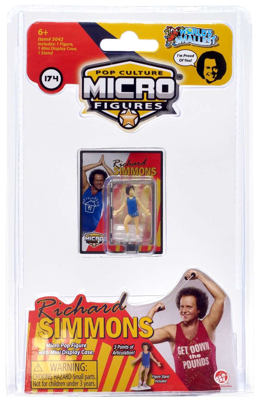 World's Smallest Pop Culture Micro Figures Richard Simmons Micro Figure ...