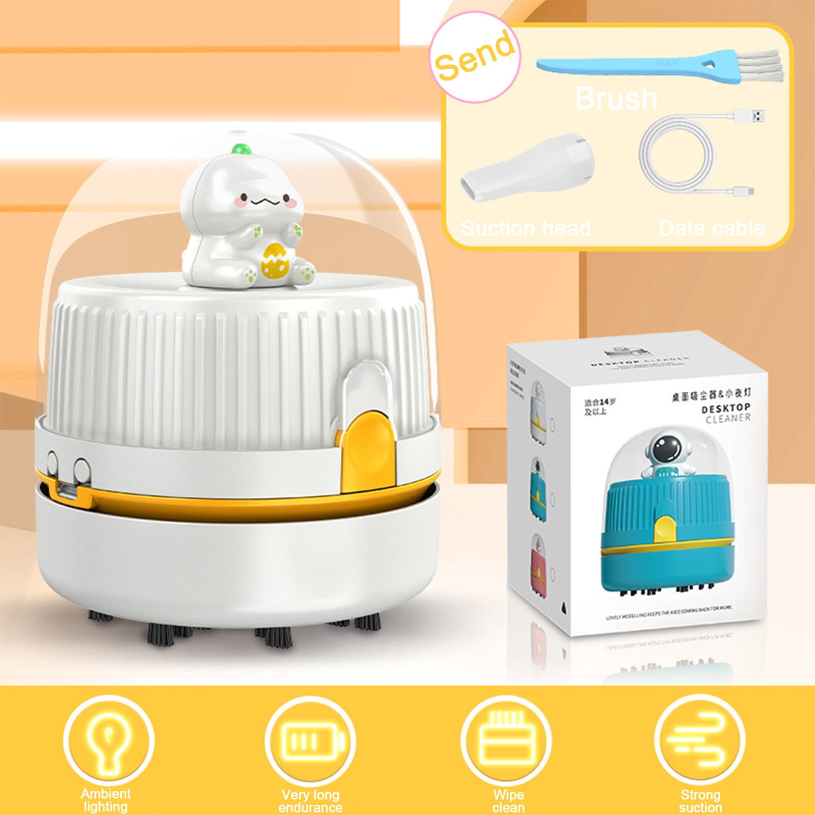 World's Smallest Vacuum Cleaner Mini Handheld Wireless Charging Desktop ...