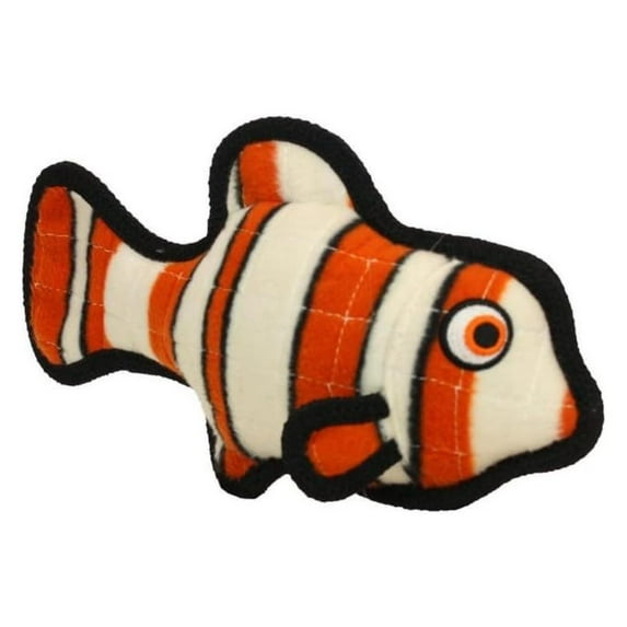 - World's Tuffest Soft Dog Toy - Ocean Junior Fish Orange- Squeakers ...