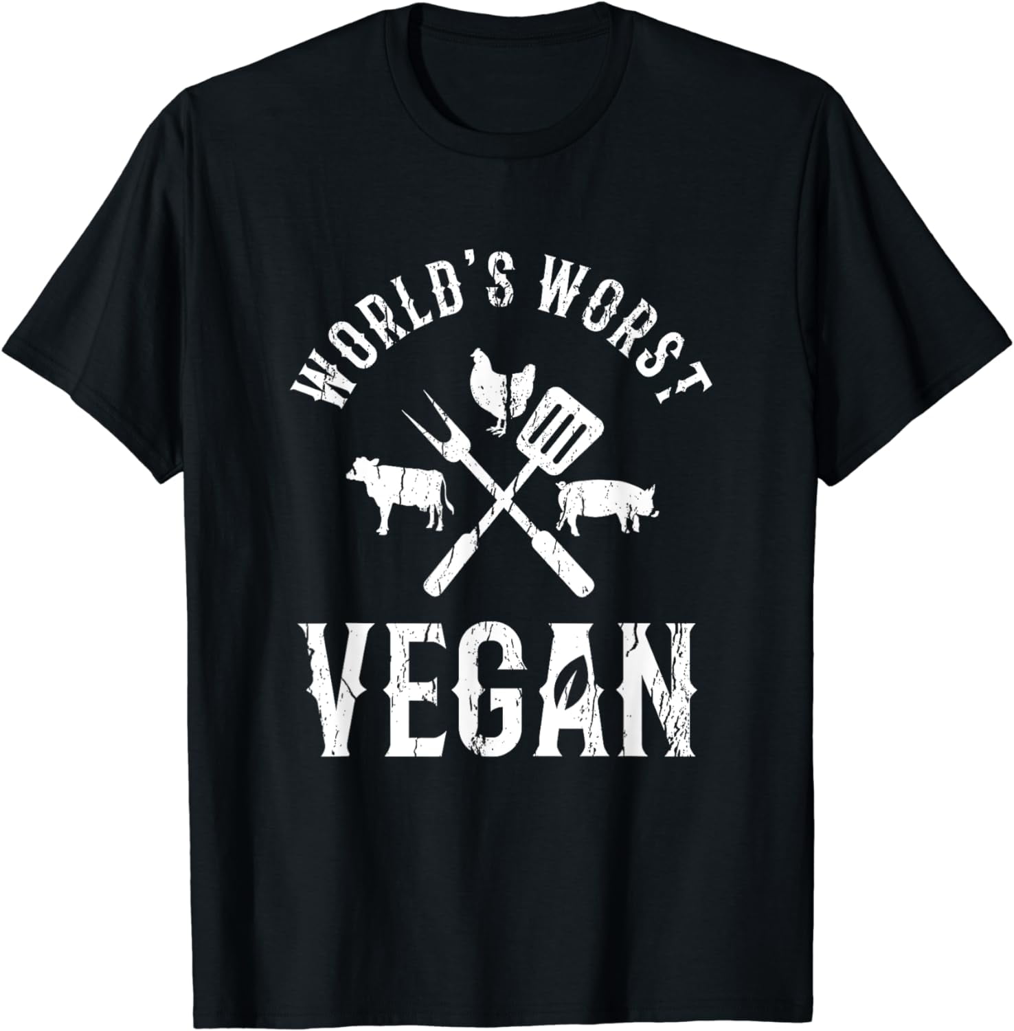 World's Worst Vegan Clothing Meat Lovers Gift Idea Funny BBQ T-Shirt ...