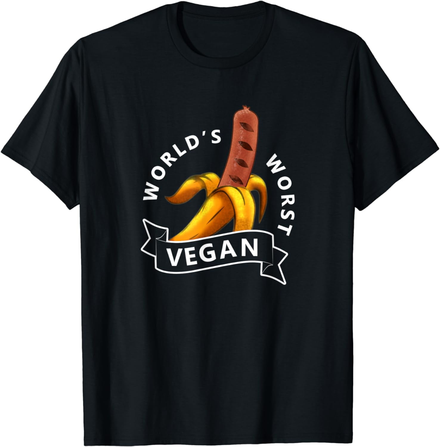 World's Worst Vegan Meat Eater Butcher Carnivore Anti Vegan T-Shirt ...