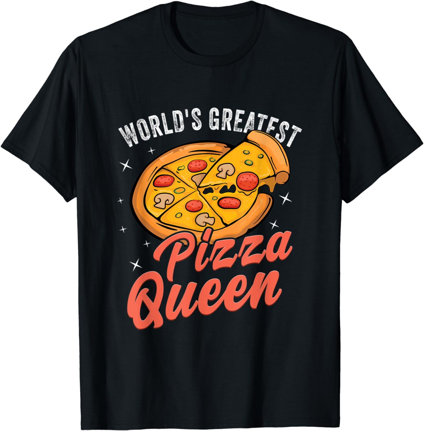 World's greatest pizza queen pizza making maker T-Shirt - Walmart.com
