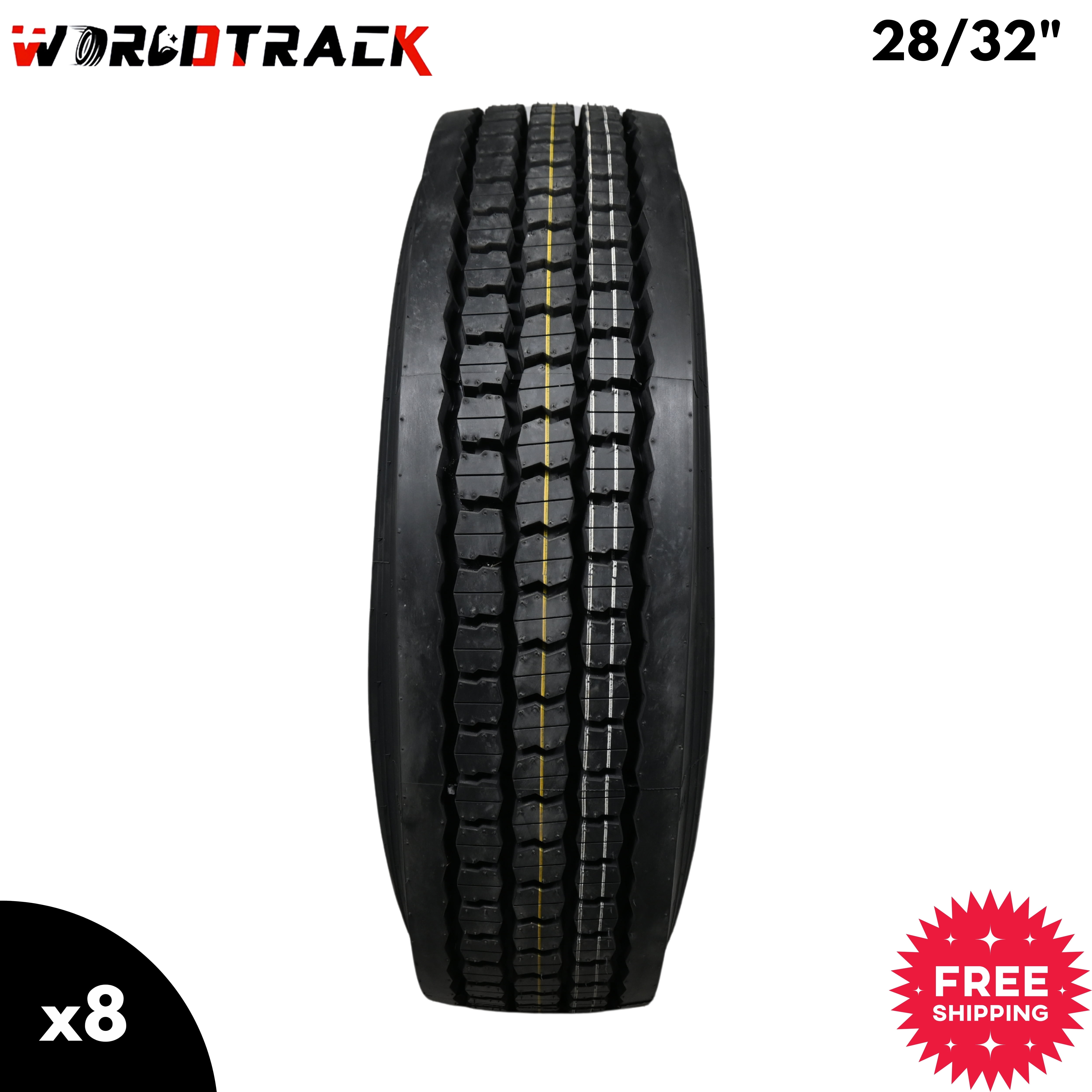 WorldTrack WT02 295/75R22.5 - Drive Position - Set of 8 Tires - Walmart.com