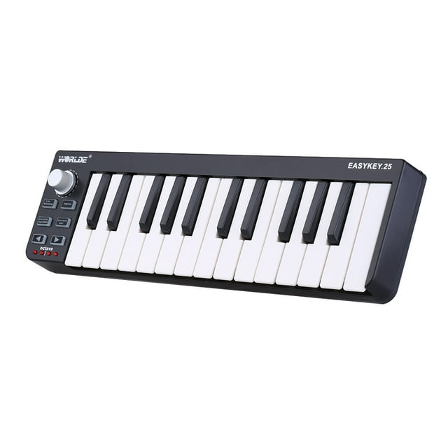 Worlde Easykey.25 Portable Keyboard Mini 25-Key USB MIDI Controller ...
