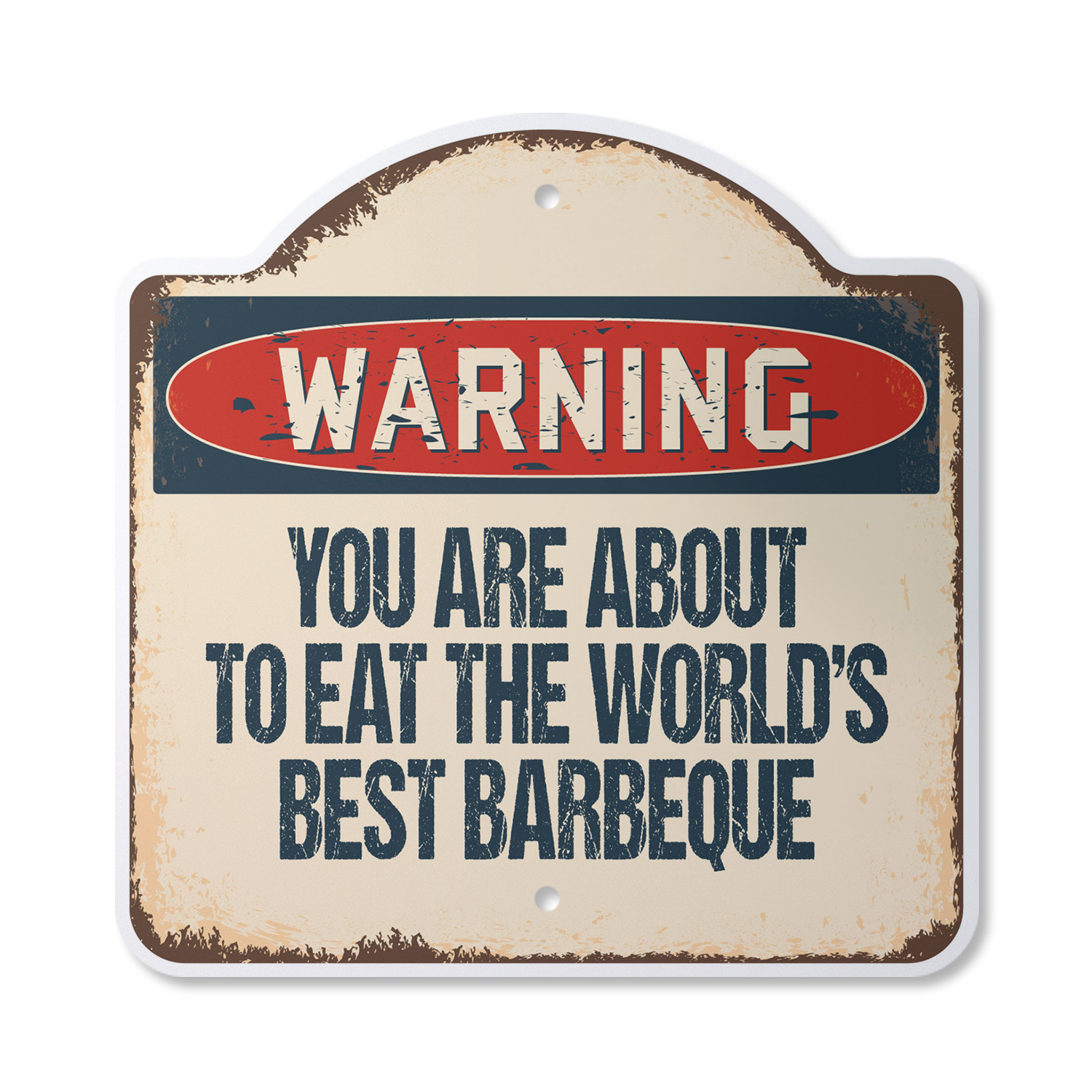 Worlds Best Barbecue 14" X 14" Sign | Indoor/Outdoor Plastic ...