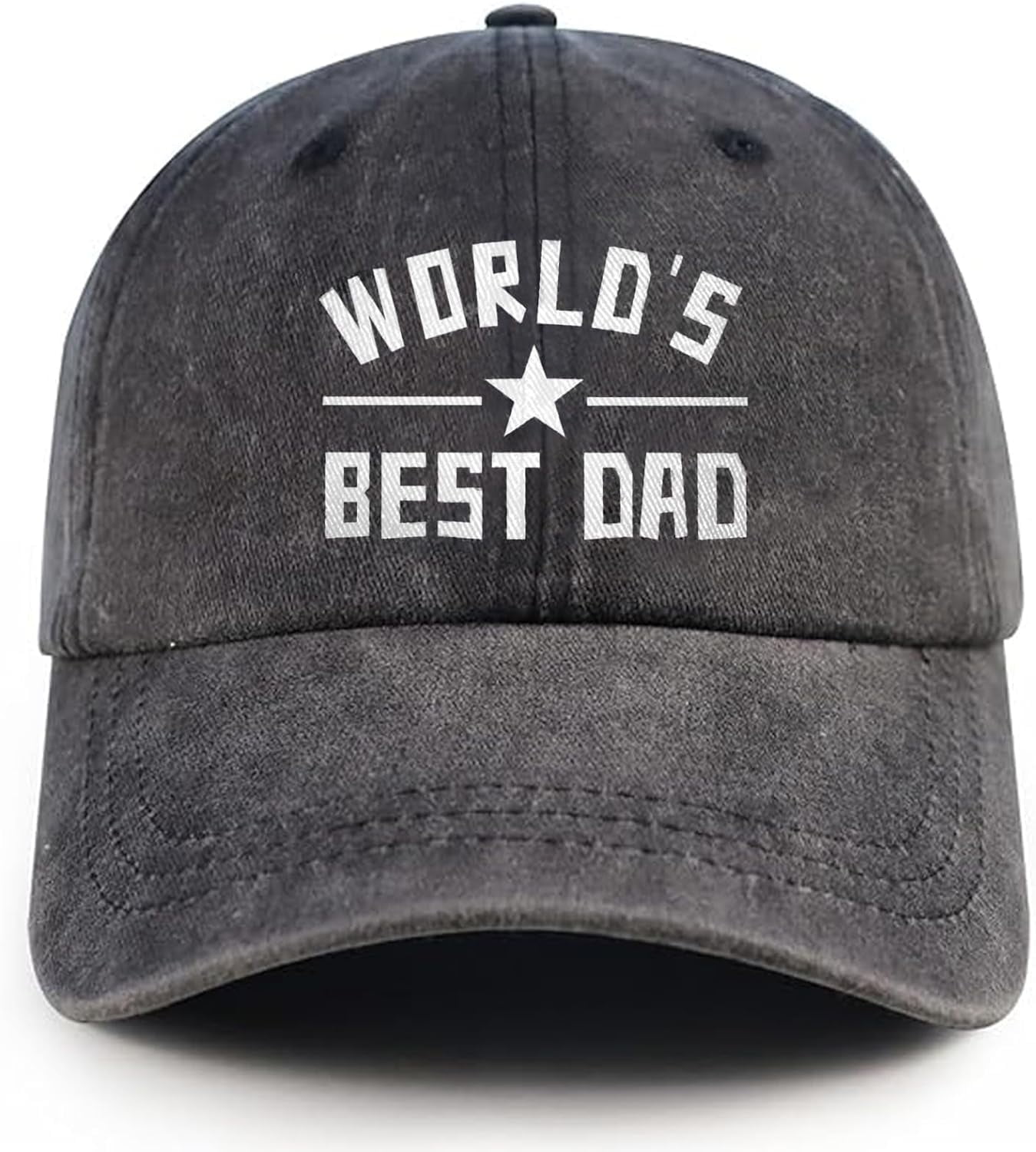 Worlds Best Dad Hat Cotton Adjustable Dad Baseball Cap Fathers Day ...