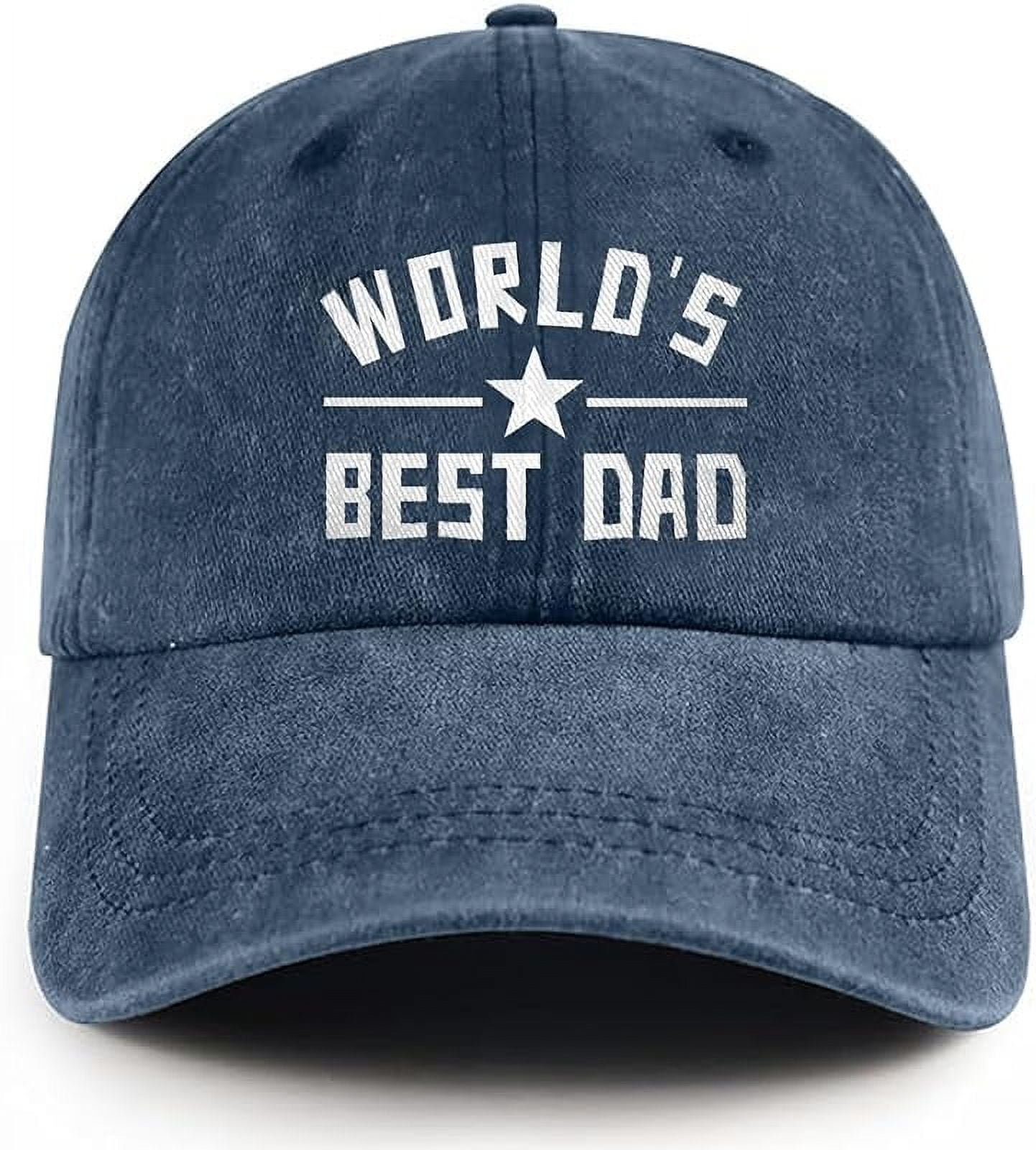 Worlds Best Dad Hat Cotton Adjustable Dad Baseball Cap Fathers Day ...