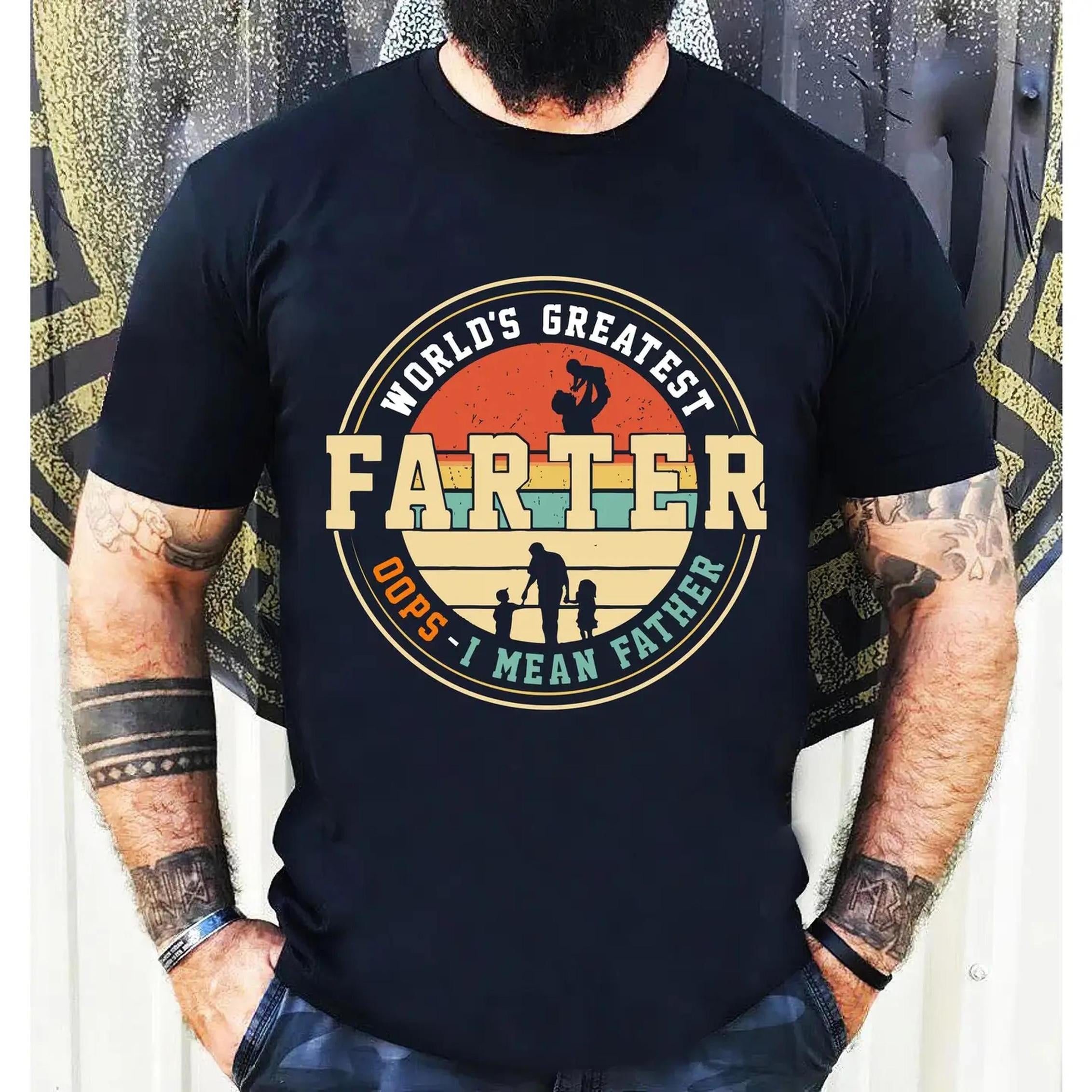 Worlds Best Farter Oops I Mean Father Shirt, Funny Dad, Uinsex Shirt ...