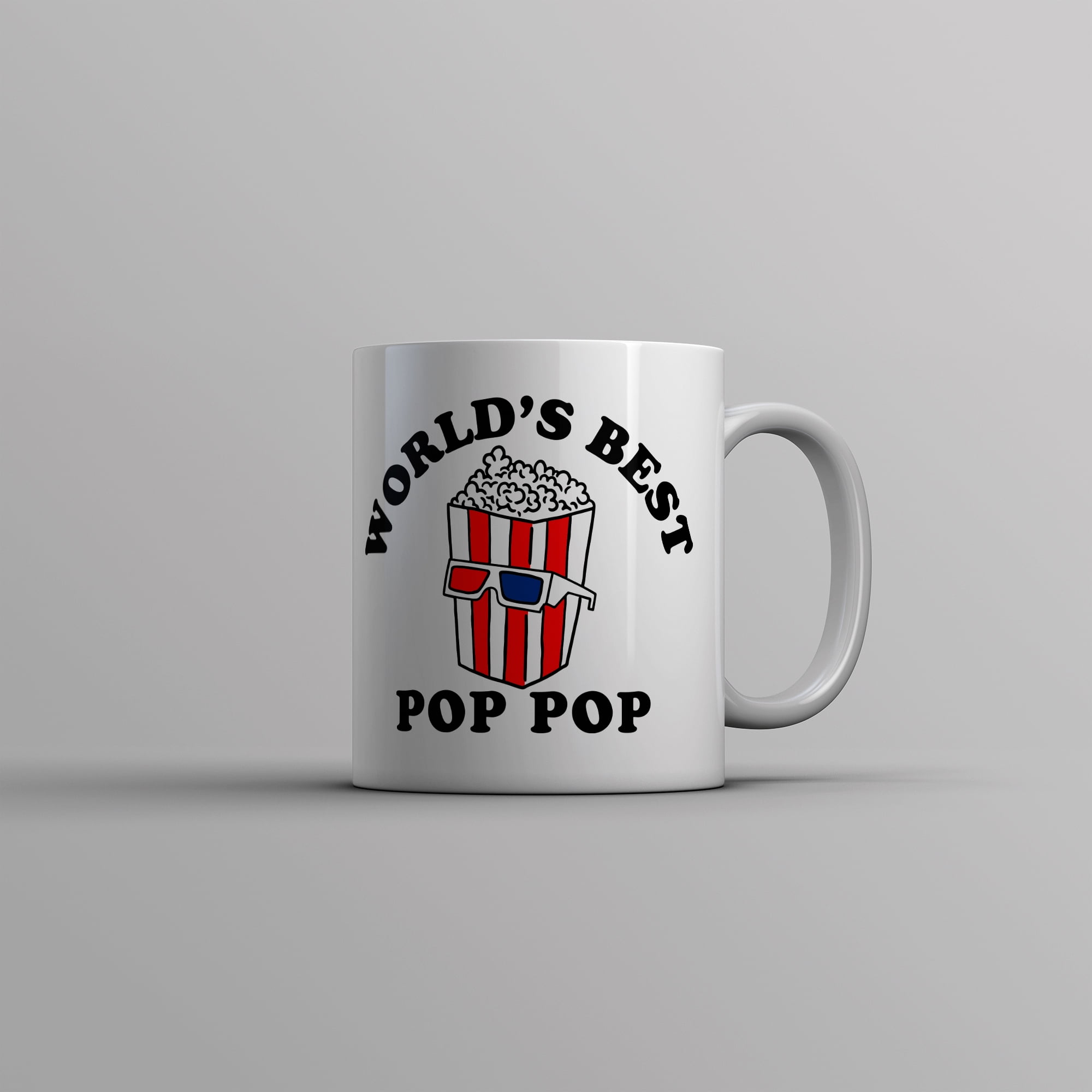 Worlds Best Pop Pop Mug Funny Father's Day Gift Movie Popcorn Lovers Cup - Walmart.com