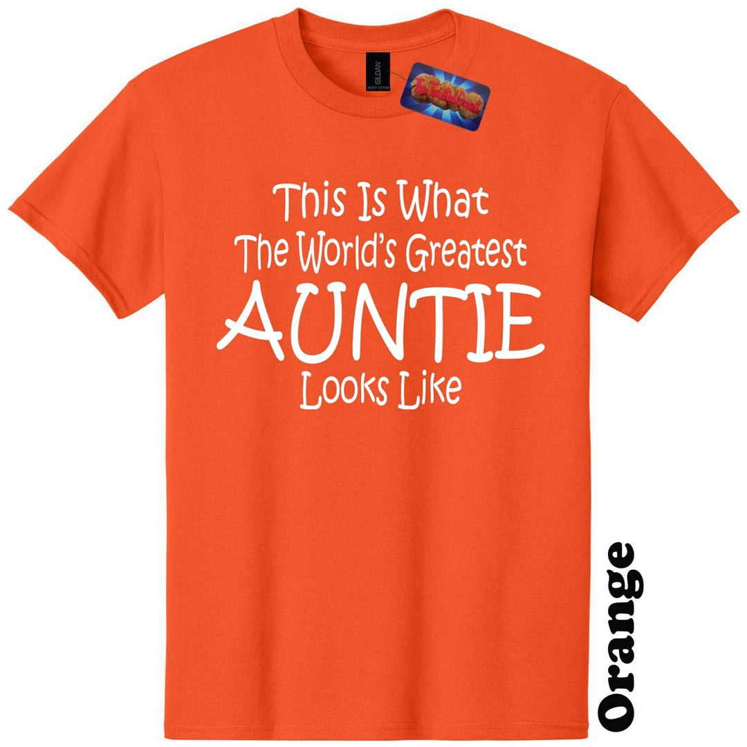 Worlds Greatest Auntie Funny Birthday Mothers Day Gender Reveal Baby ...