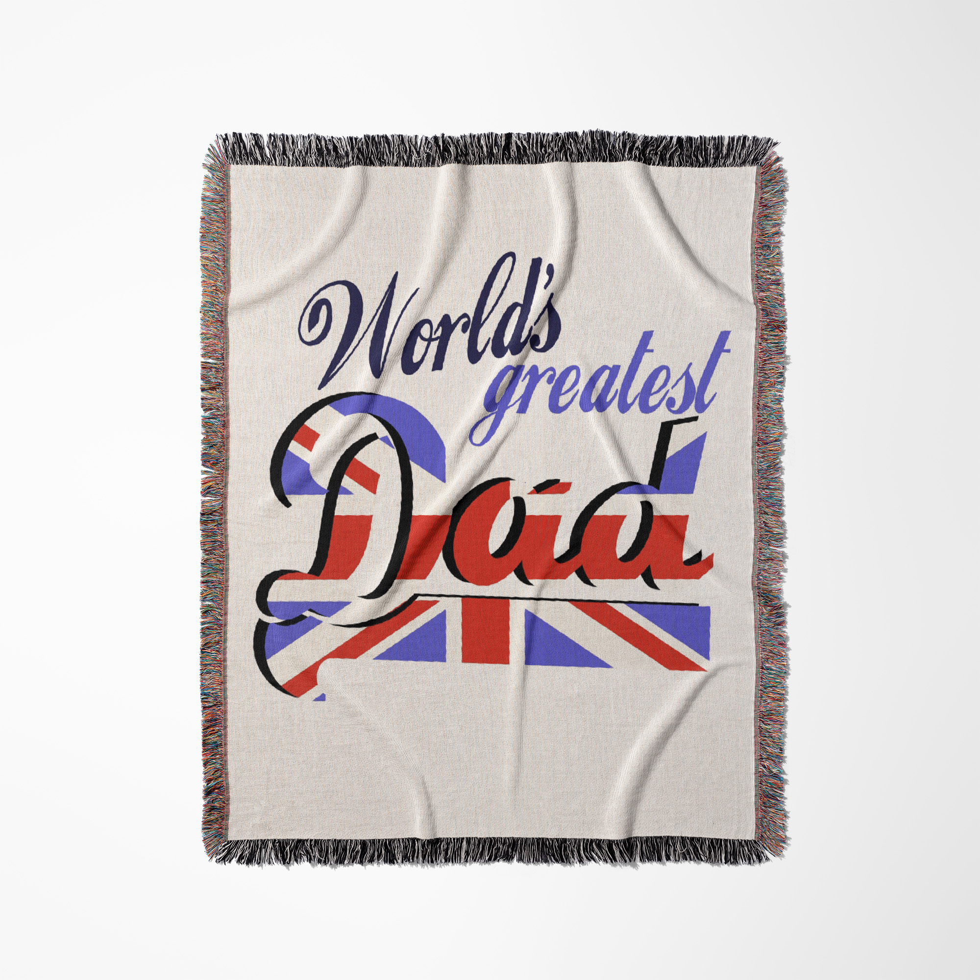 Worlds Greatest Dad - British English Flag - Good For Fathers Day Or As ...