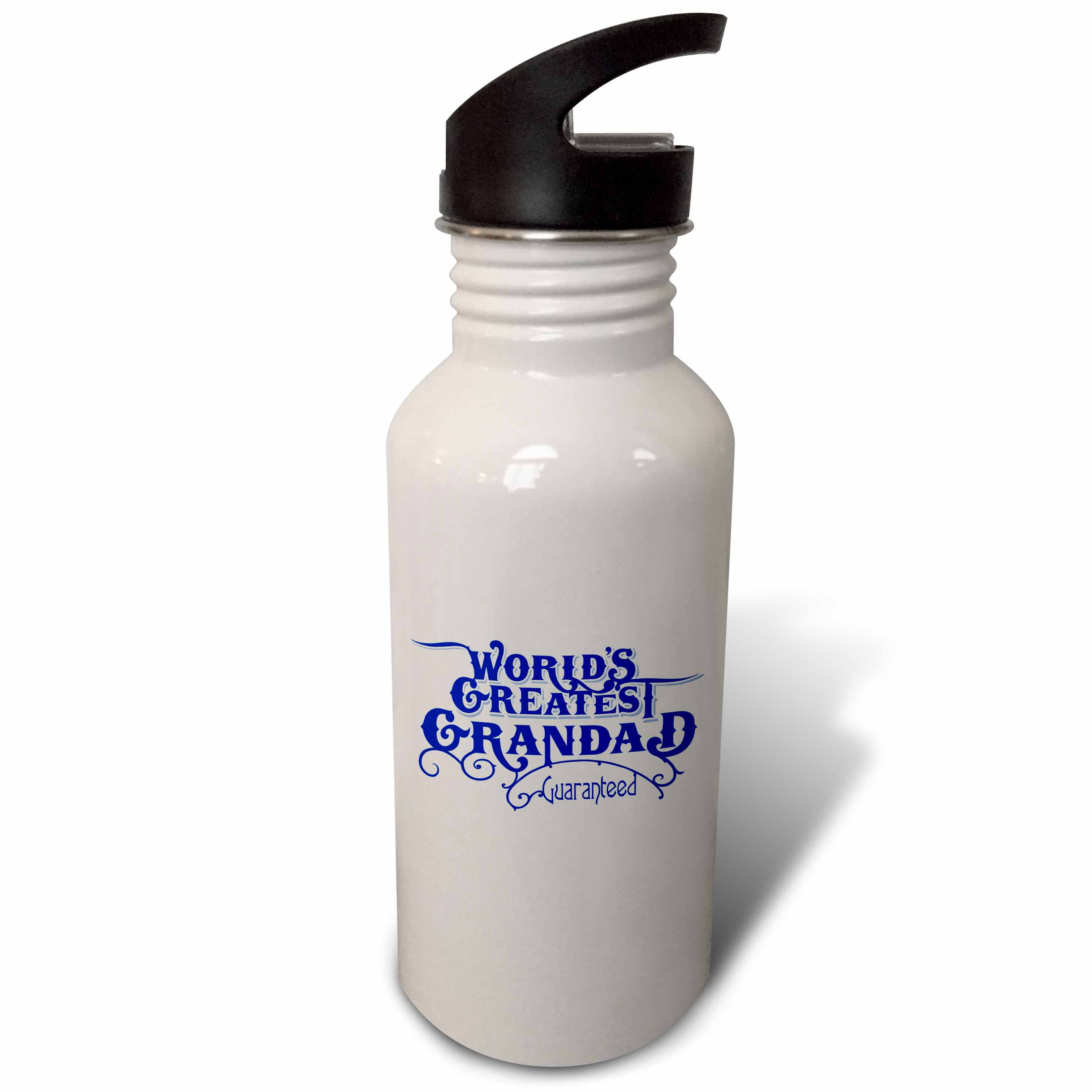 Worlds Greatest Grandad Guaranteed Design in Blue and White 21 oz ...