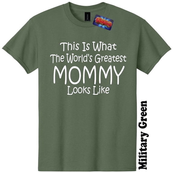 Worlds Greatest Mommy T Shirt Funny Mothers Day Gender Reveal Baby ...