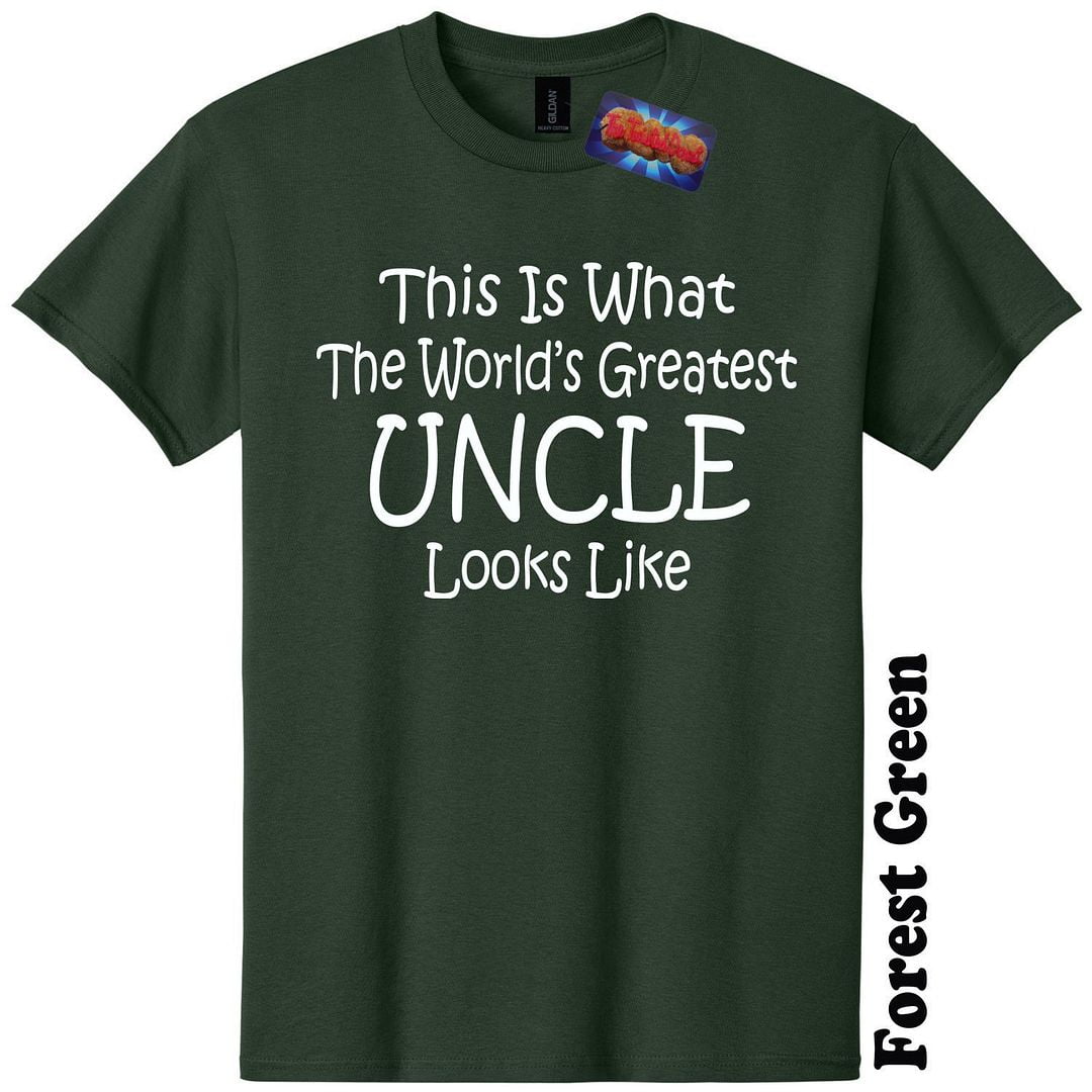 Worlds Greatest Uncle Funny T-Shirt Gender Reveal Baby Shower Tee ...