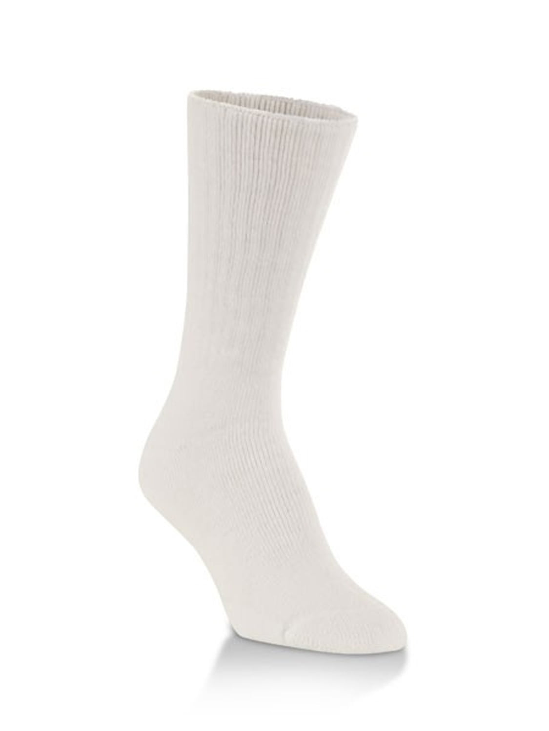 Worlds Softest Socks Classic Collection Medium White Crew Cut - Walmart.com