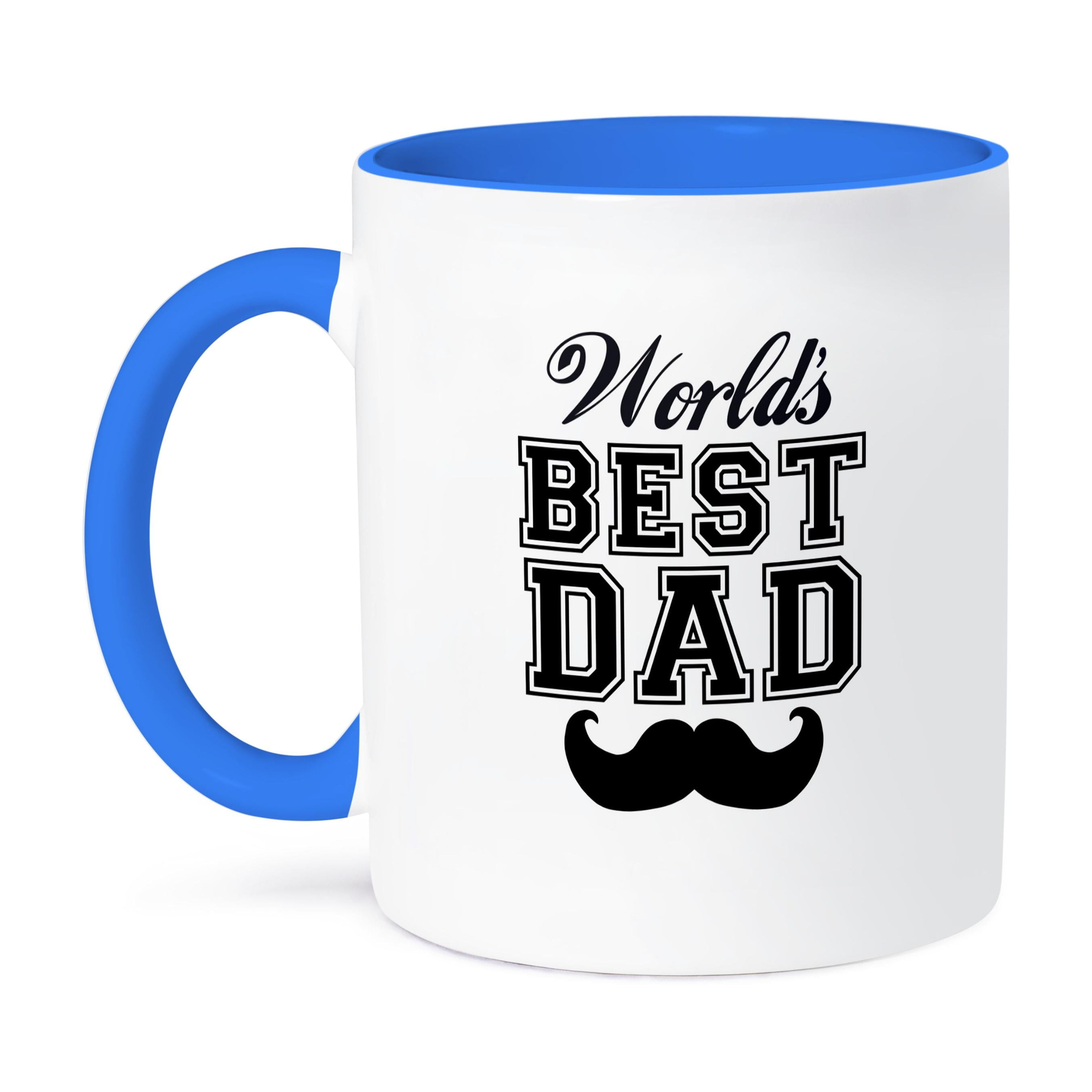 3dRose, Worlds best dad with funny black mustache - retro moustache ...