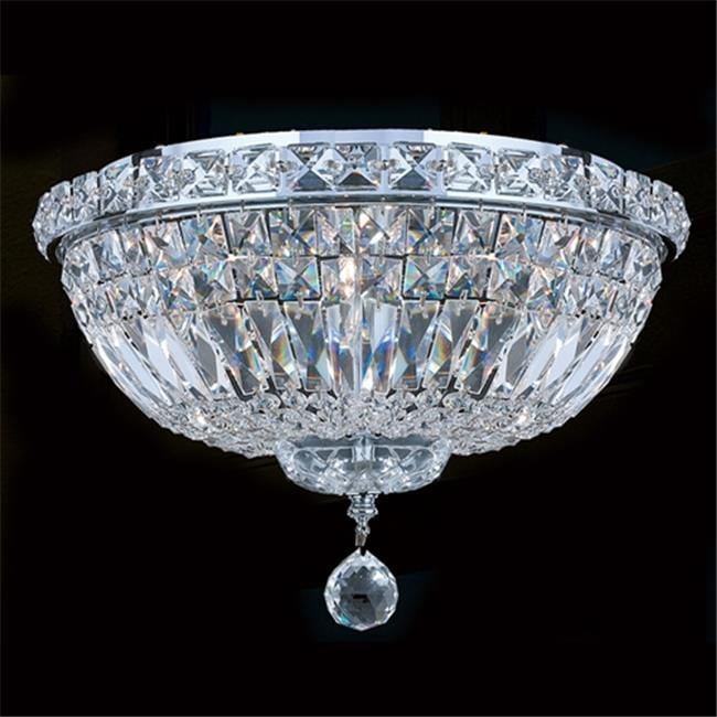 Worldwide Lighting Empire Collection 4 Light Chrome Finish with Clear ...