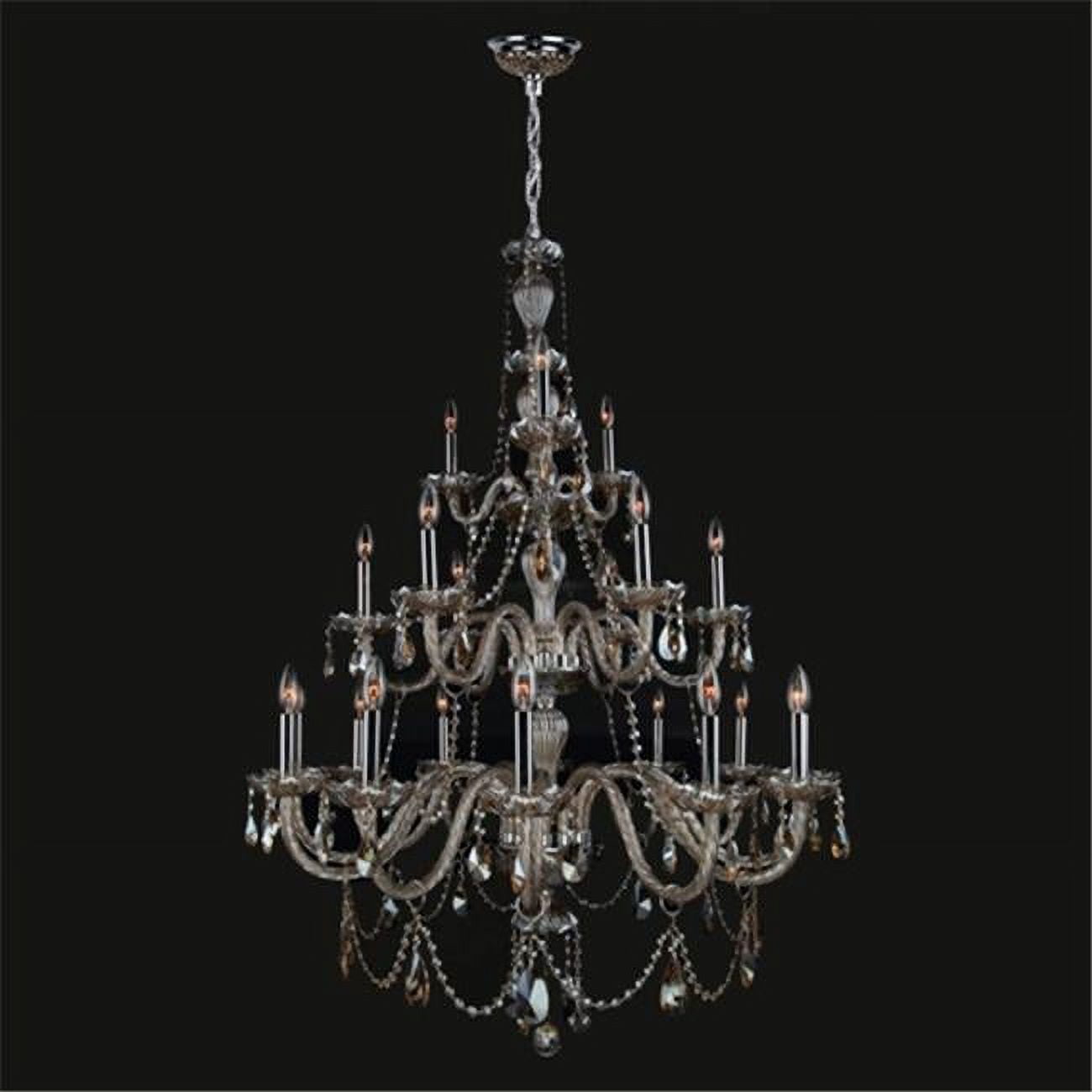Worldwide Lighting W83099C38-GT Provence Collection 21 Light Chrome ...