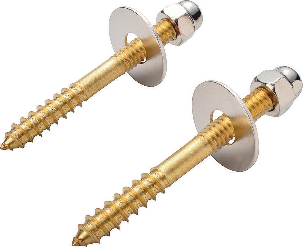 Worldwide Sourcing 24448-3L Toilet Screw Set, Solid Brass - Walmart.com