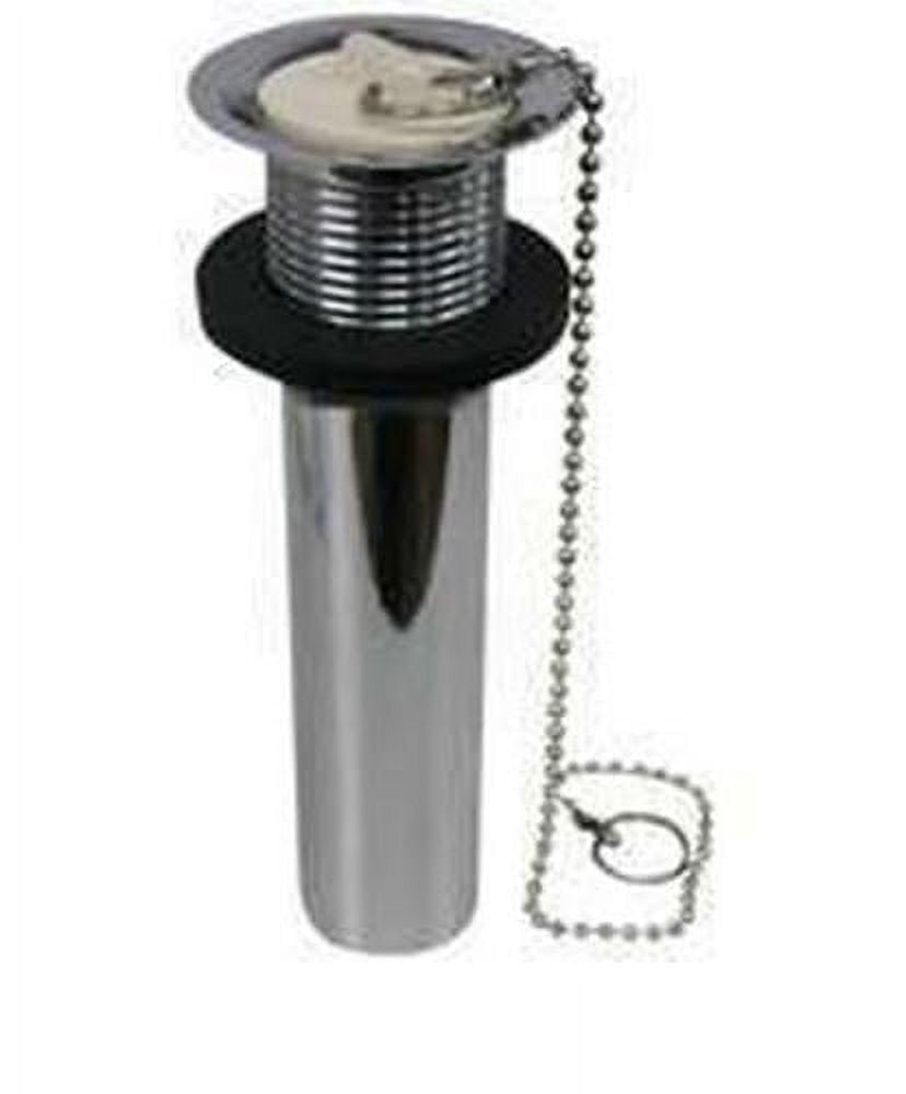 Worldwide Sourcing TW0911-3L PO Plug Drain with Stop, 1-1/4" X 5", Chrome - Walmart.com