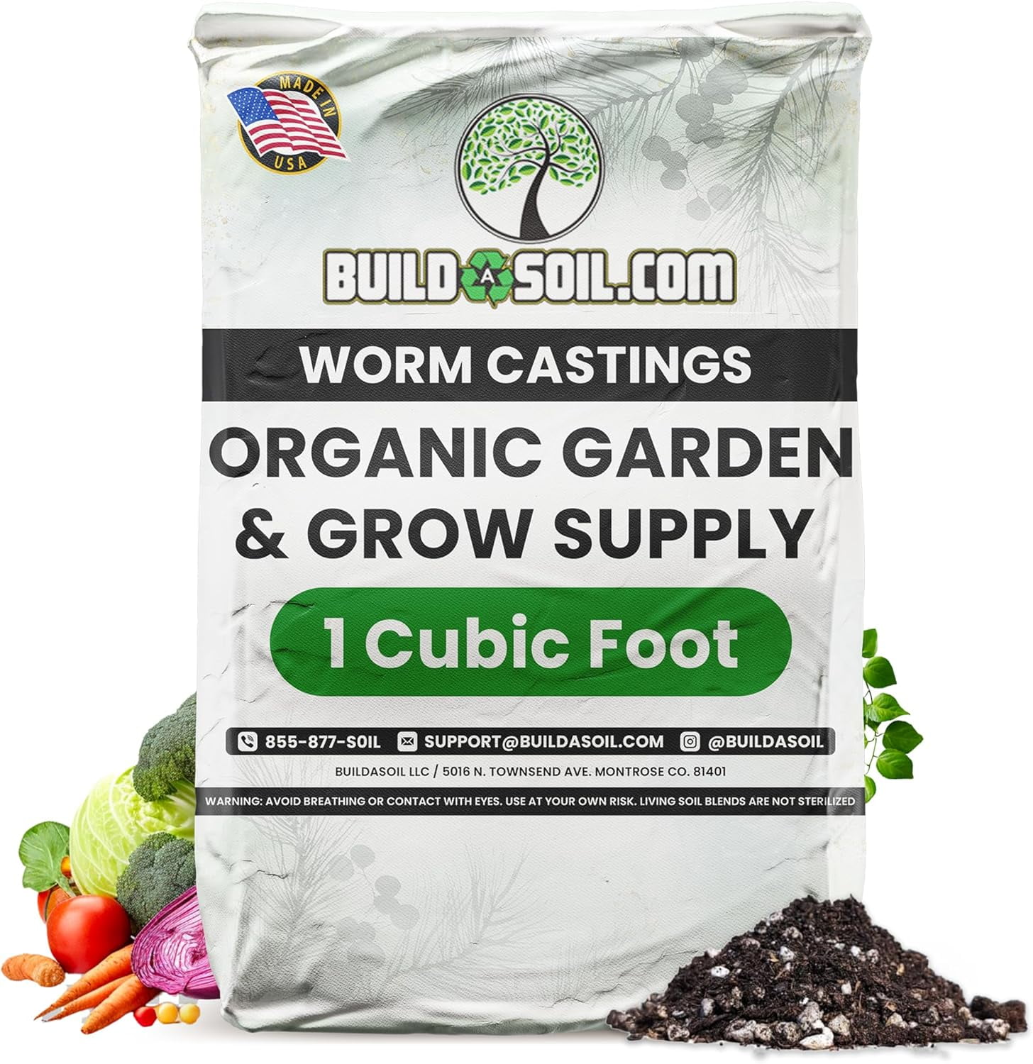 Worm Castings for Gardening - Vermicompost Organic Fertilizer for Lawns ...