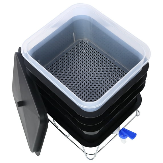 Worm Farm Composting Bin, 4 Tray Worm Compost Bin- for Recycling Food ...