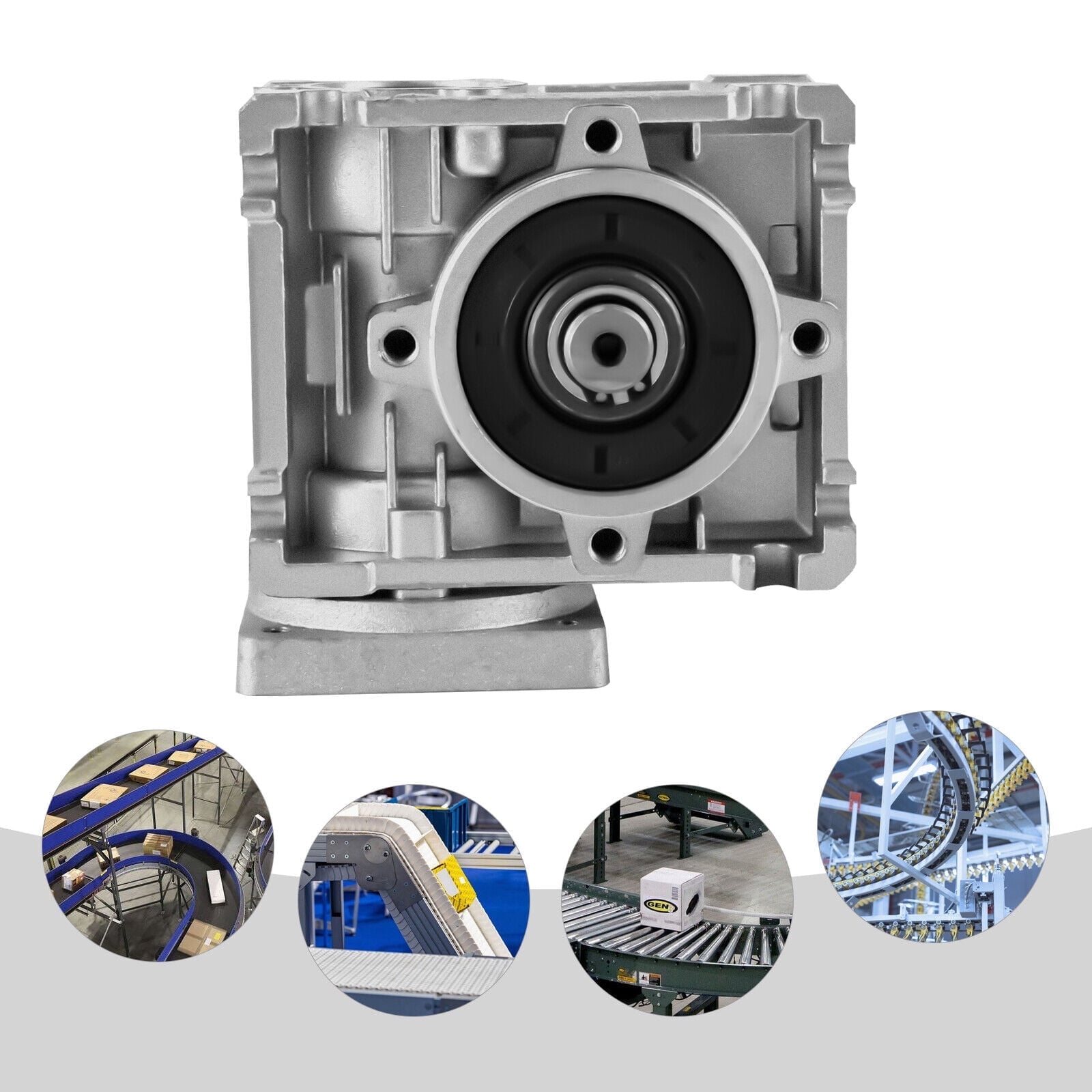 Worm Gear Reducer Speed Reduction Ratio 10 : 1 Gearbox For Nema23 ...