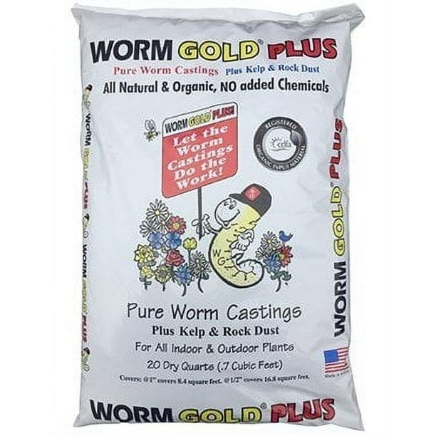 Worm Gold Plus Pure Worm Castings Fertilizer, 12.1 lb - Walmart ...