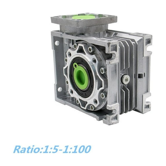 Worm Reducer 1:5/7.5/10/15/20/25/30/40/50/60/80/100 Ratio 14mm Input ...